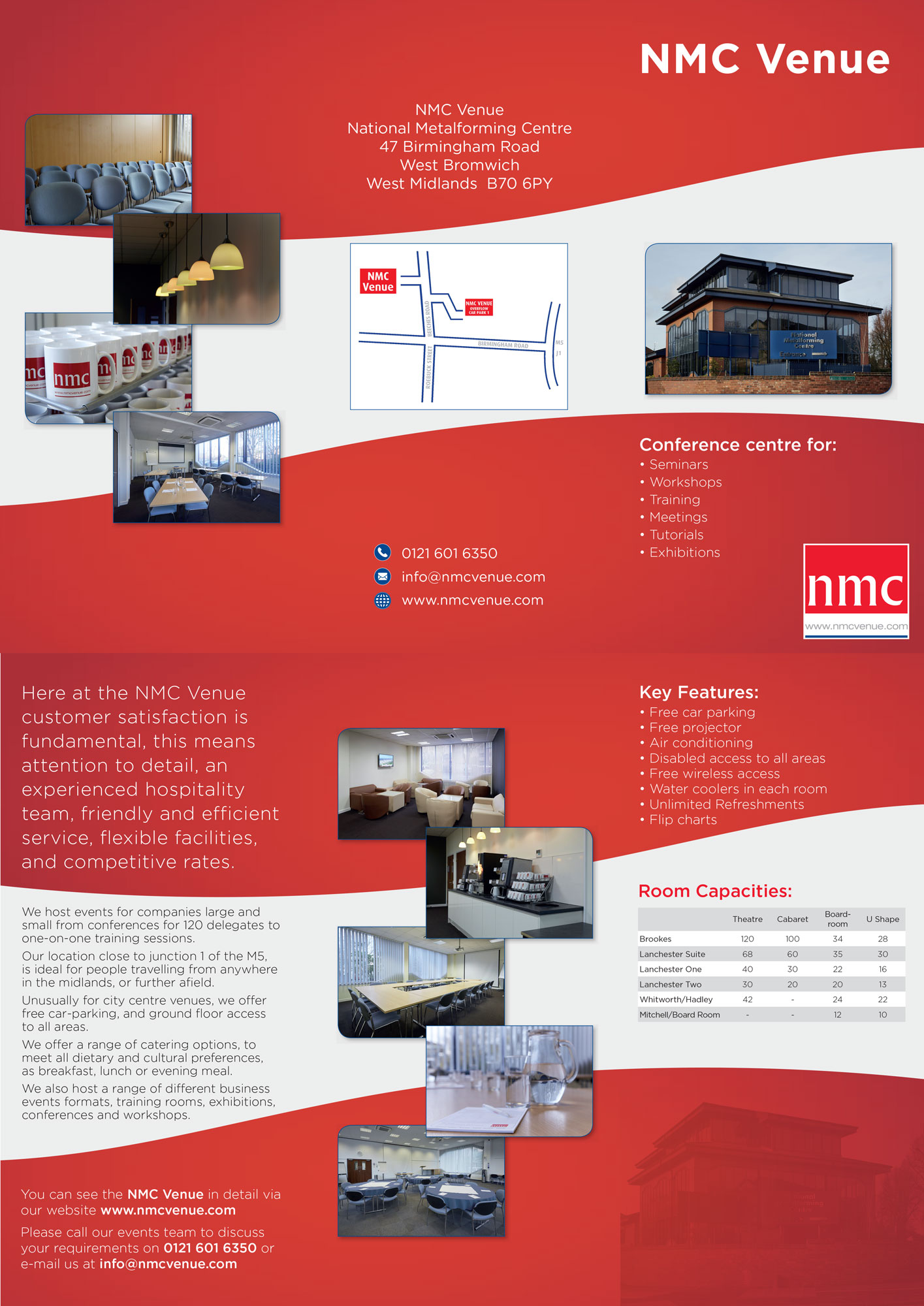 Facilities | NMC Venue | The premier meeting venue of the West Midlands